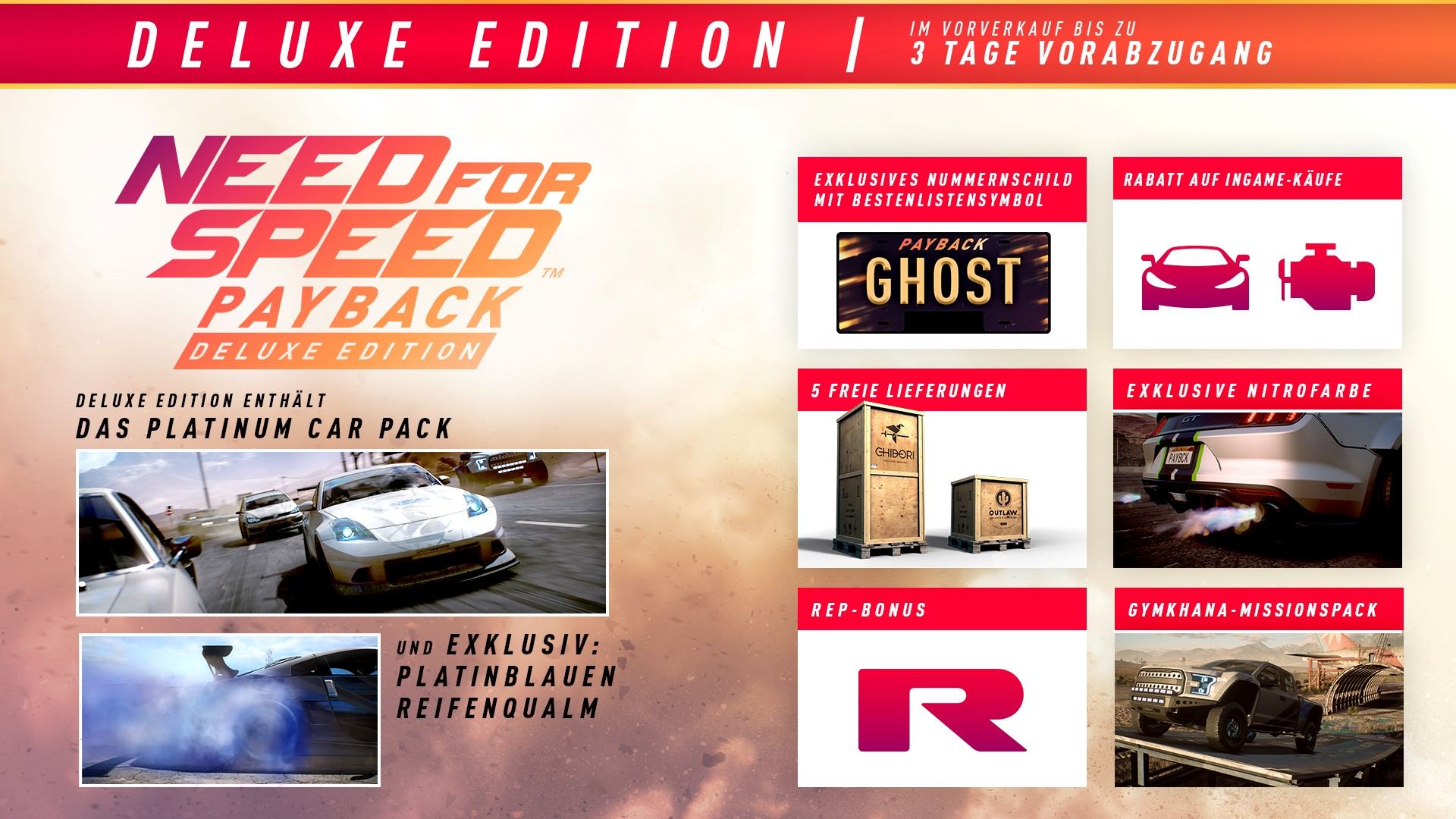 Need for Speed Payback Deluxe Edition - play3.de Need for Speed Payback Deluxe Edition - play3.de
